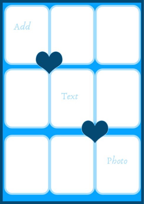 Plantilla de Collage Frame A4 | PosterMyWall