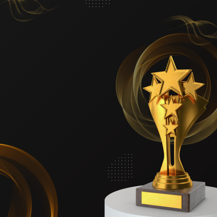 Collage Gold Trophy Award Background – Elegant Black And Gold Winner ...