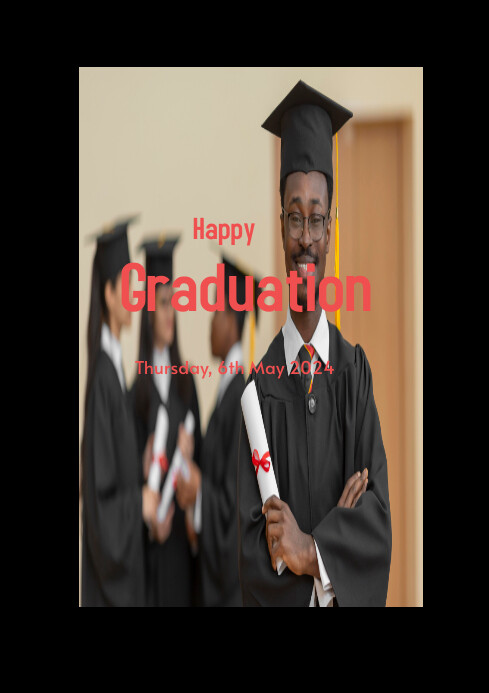 Plantilla de Collage Graduation A4 | PosterMyWall