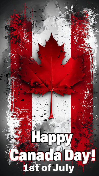Collage Happy Canada Day Instagram Story Templat | PosterMyWall