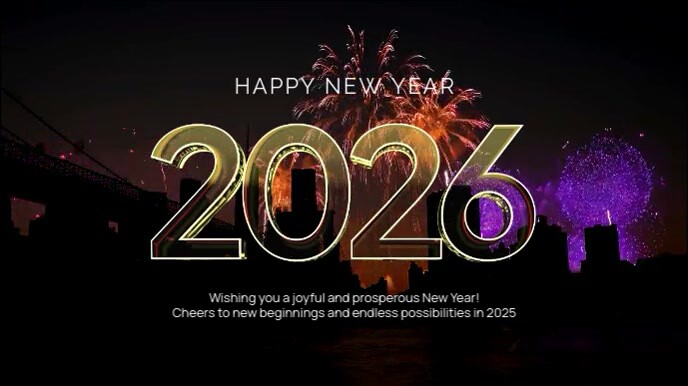 Collage Happy New Year 2025 Digital Display (16:9) Template | PosterMyWall