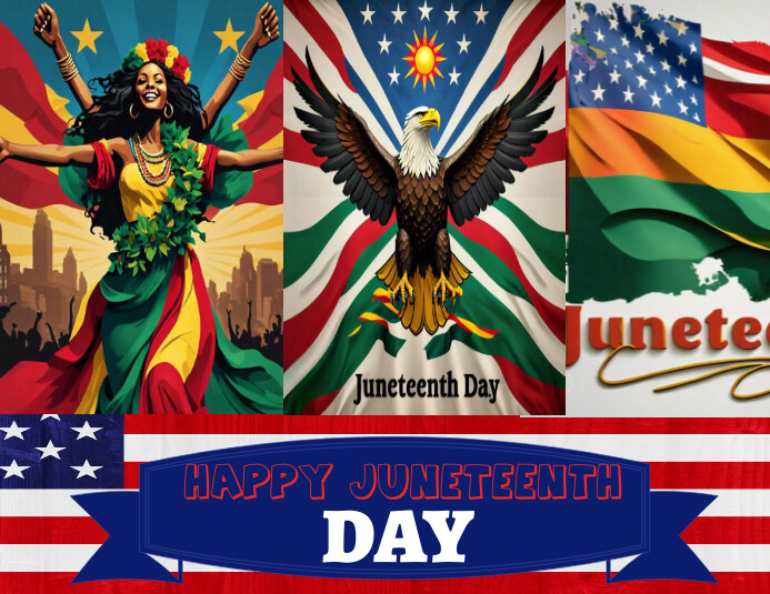 Plantilla de Collage Juneteenth Flyer Design Template | PosterMyWall