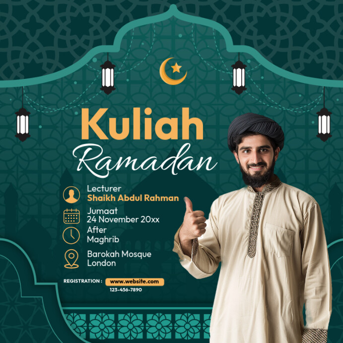Collage Kuliah Ramadan Instagram Post Template | PosterMyWall