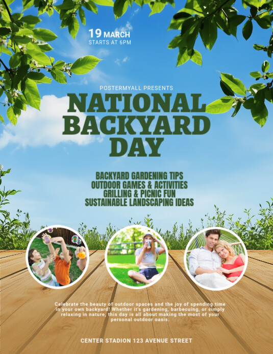 Copy of Collage National Backyard Day Event Flyer (us Letter ...