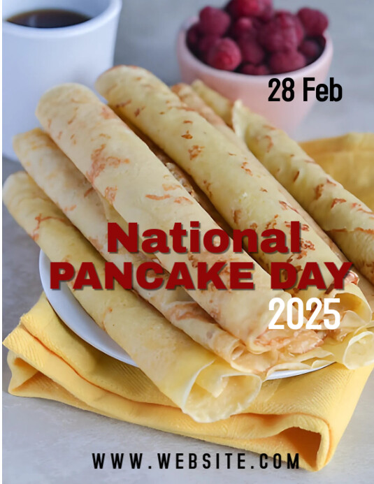 Collage National Pancake day 2025 Celebration Flyer (us Letter ...