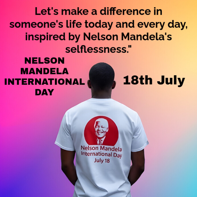 Collage Nelson Mandela International Day Instagram Post Template ...