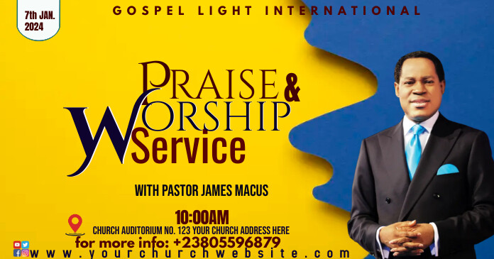 Collage Praise And Worship Facebook Shared Im Template | PosterMyWall