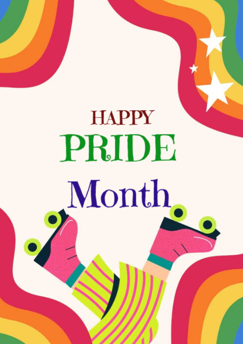 Collage Pride Month Happy A4 Template | PosterMyWall