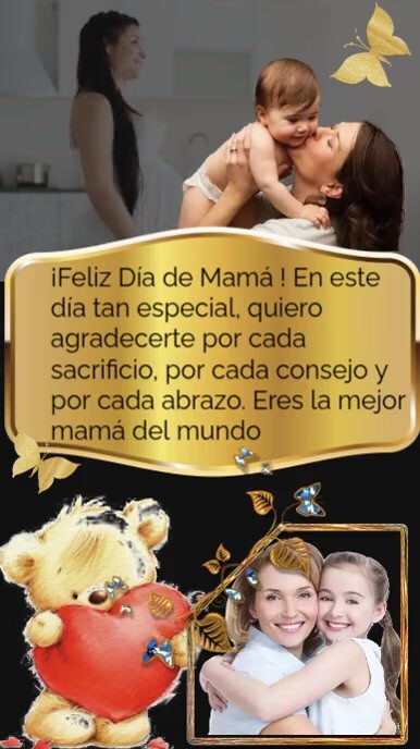 Plantilla de Collage Reel De Instagram ¡feliz Día De Mamá Reel De ...
