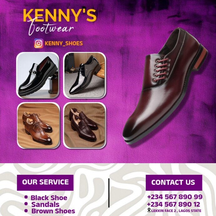 Copy of Collage shoe Ads Template Design Instagram Post | PosterMyWall