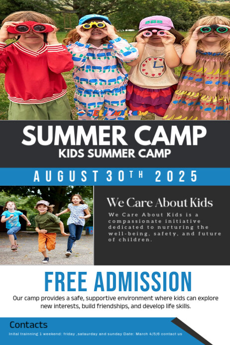 Modèle Collage Summer Camp Poster | PosterMyWall