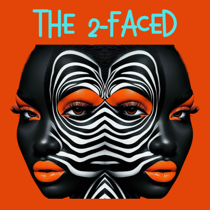 Plantilla de Collage The 2 Faced Model Black Instagram Post | PosterMyWall