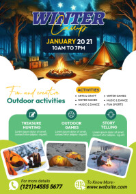 Winter Camp Flyer Template | PosterMyWall