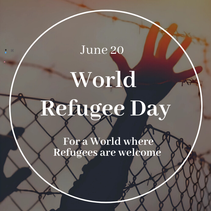 Collage World Refugees Instagram Post Template | PosterMyWall