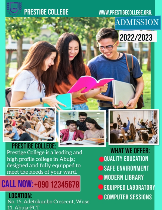 College Admission Template | PosterMyWall