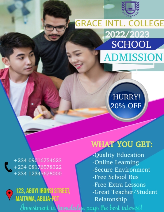 College Admission Template | PosterMyWall