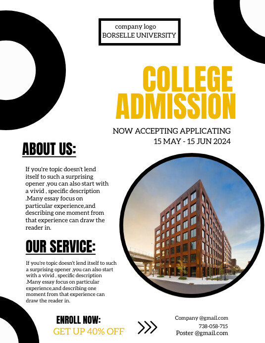 College admissions Template | PosterMyWall