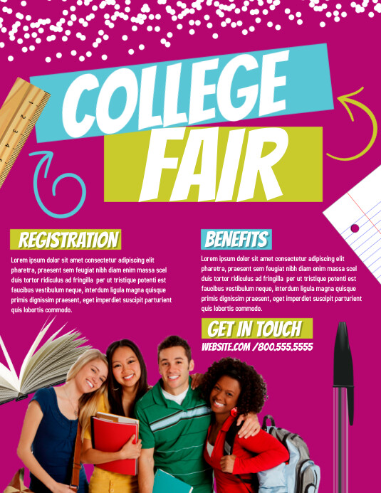 College Fair Template | PosterMyWall