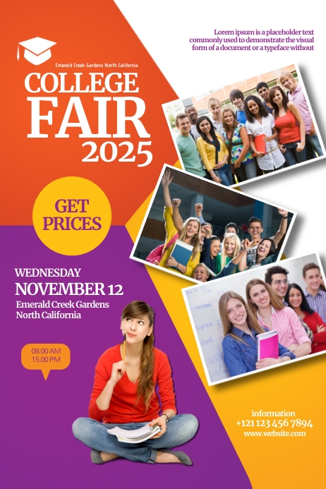 College fair flyer Template | PosterMyWall