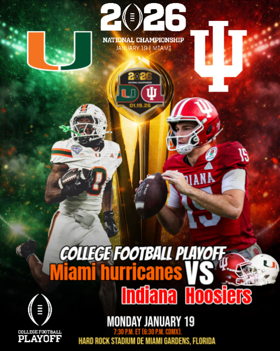 College Football Playoff Template | PosterMyWall