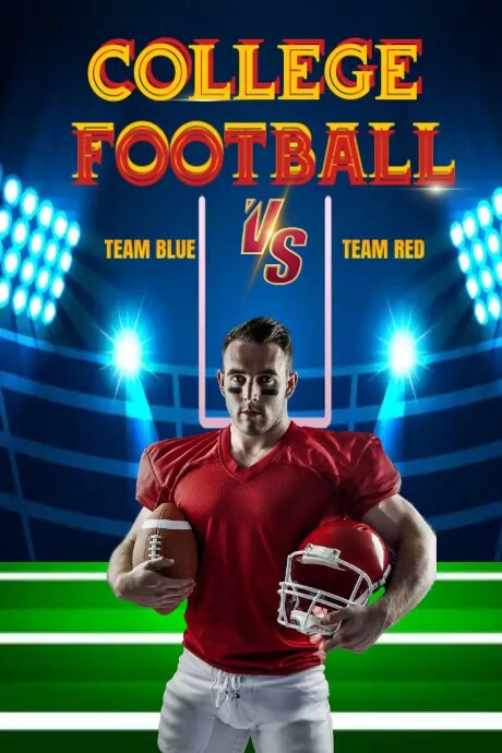 College Football Poster Template | PosterMyWall