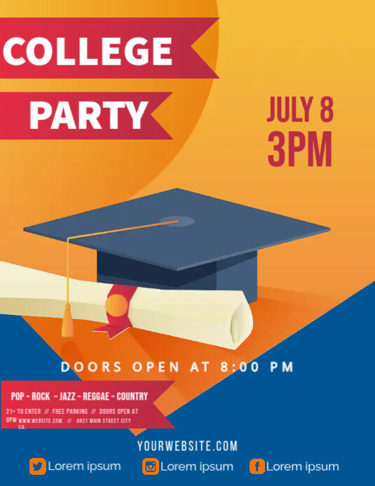 College Party Template | PosterMyWall