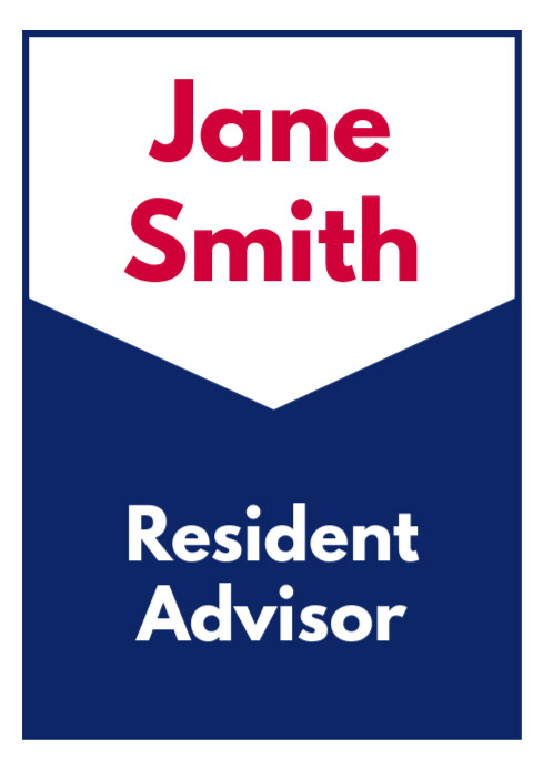 College resident advisor student hostel sign Template | PosterMyWall