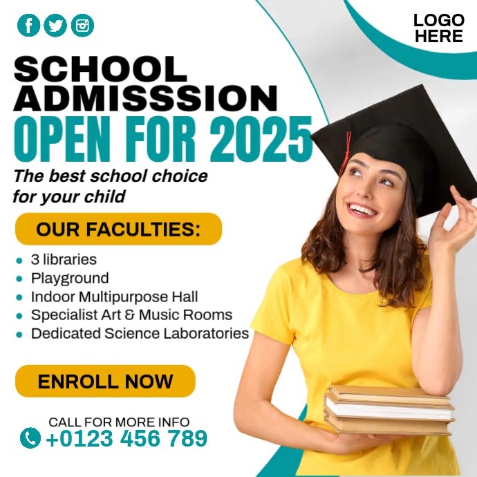 Copy of College School Admission | PosterMyWall