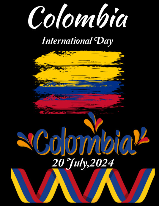 Colombia International Day Flyer 2024 Template | PosterMyWall