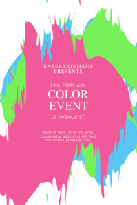 Kids Coloring colorful color event flyer template | PosterMyWall