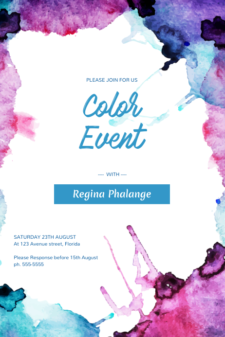 color event Flyer Template | PosterMyWall