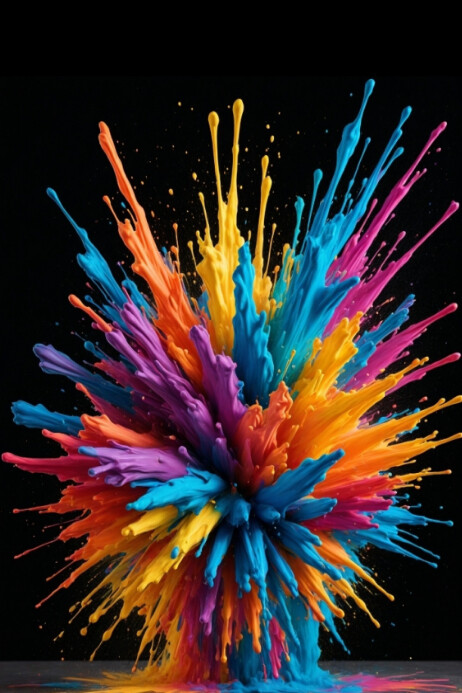 Copy of Color explosion template | PosterMyWall