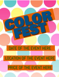 color festival flyer template | PosterMyWall