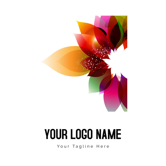 Copy of Color Flower Abstract Art Floral Design Logo | PosterMyWall