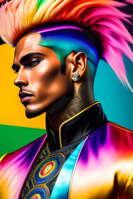 Color hair design Template | PosterMyWall