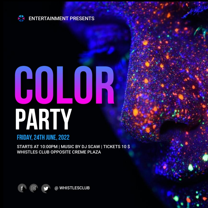 Color party Template | PosterMyWall