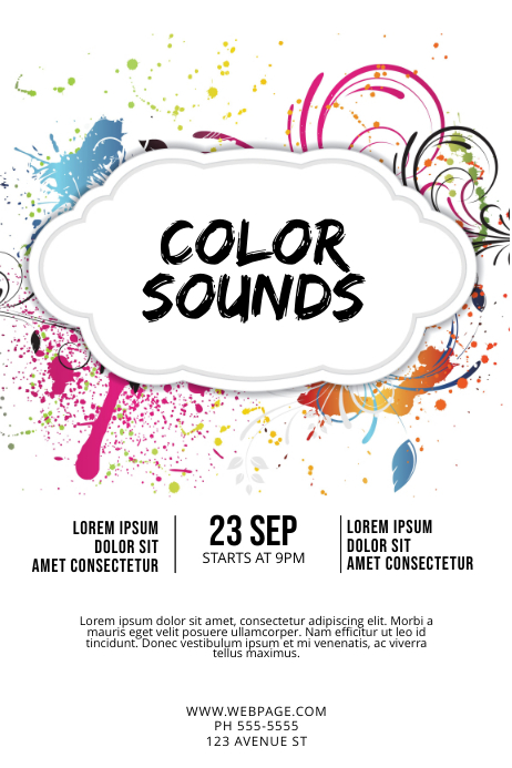 Color Party Flyer Template | PosterMyWall