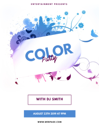 Color Party Flyer Template | PosterMyWall
