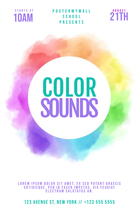 Color Party Flyer Template | PosterMyWall