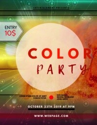 Color Party Flyer Template | PosterMyWall