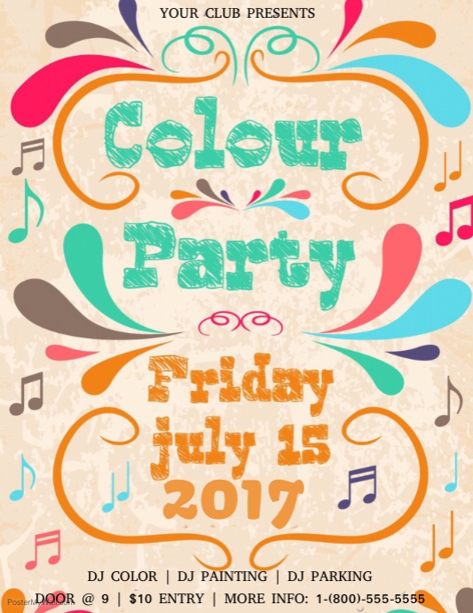 Copy of Color Party | PosterMyWall