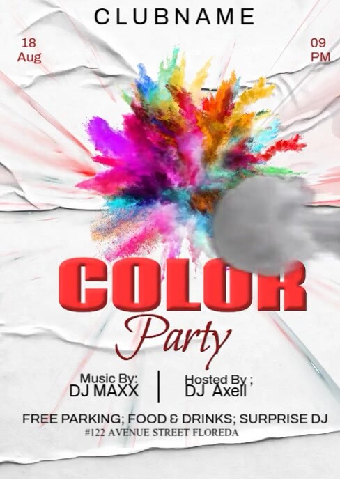 Copy of Color Party Video | PosterMyWall