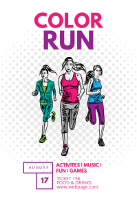 Color Run Fest Flyer Template | PosterMyWall