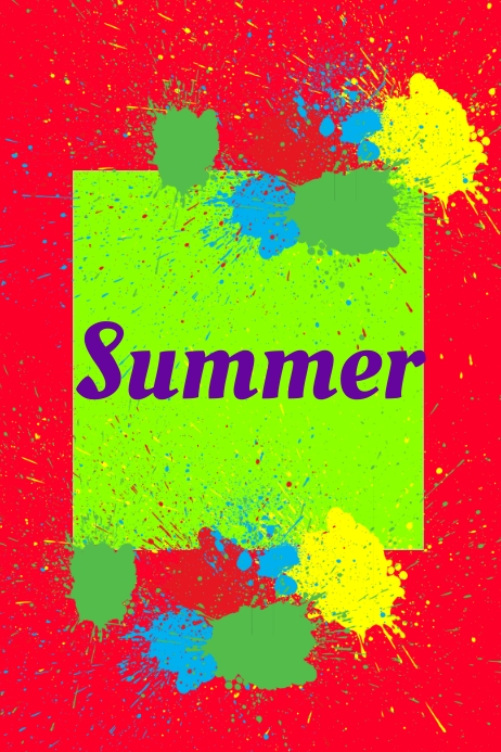 Plantilla de Color splash flyer, summer flyer | PosterMyWall