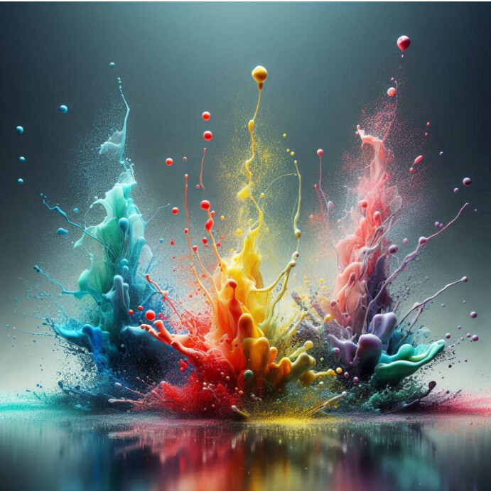 Copy of Color splash/splash color artistic art painti | PosterMyWall