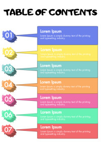 Table of Contents Template | PosterMyWall