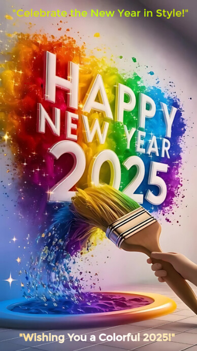 Colorful 2025 Template | PosterMyWall