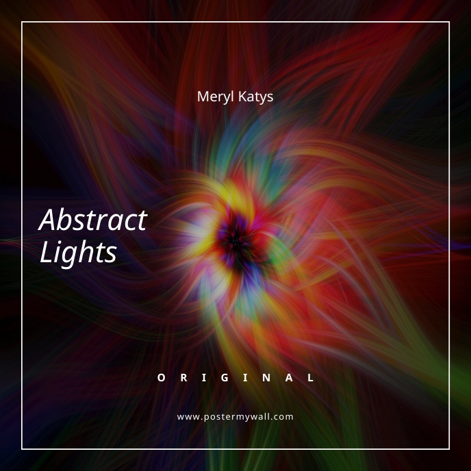 Colorful Abstract Lights CD Cover Music Template | PosterMyWall