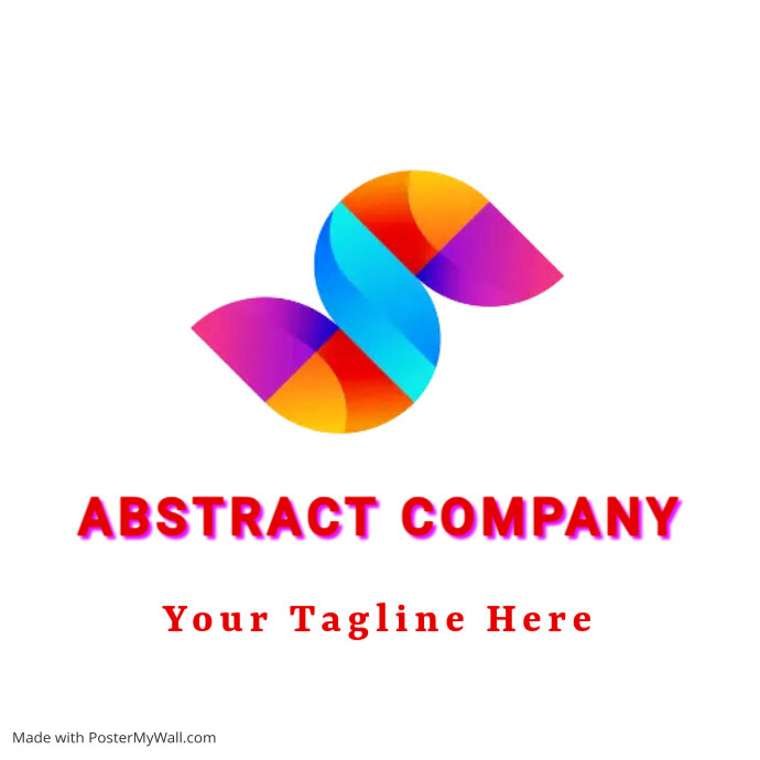 colorful abstract logo template | PosterMyWall