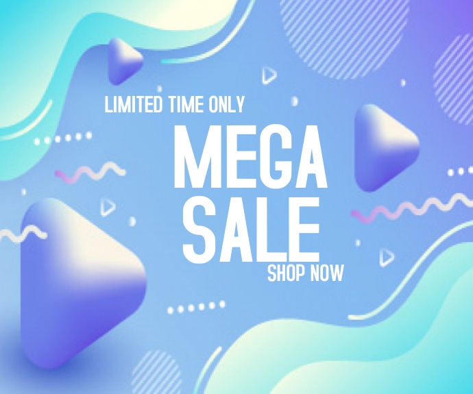 Colorful abstract mega sale Template | PosterMyWall
